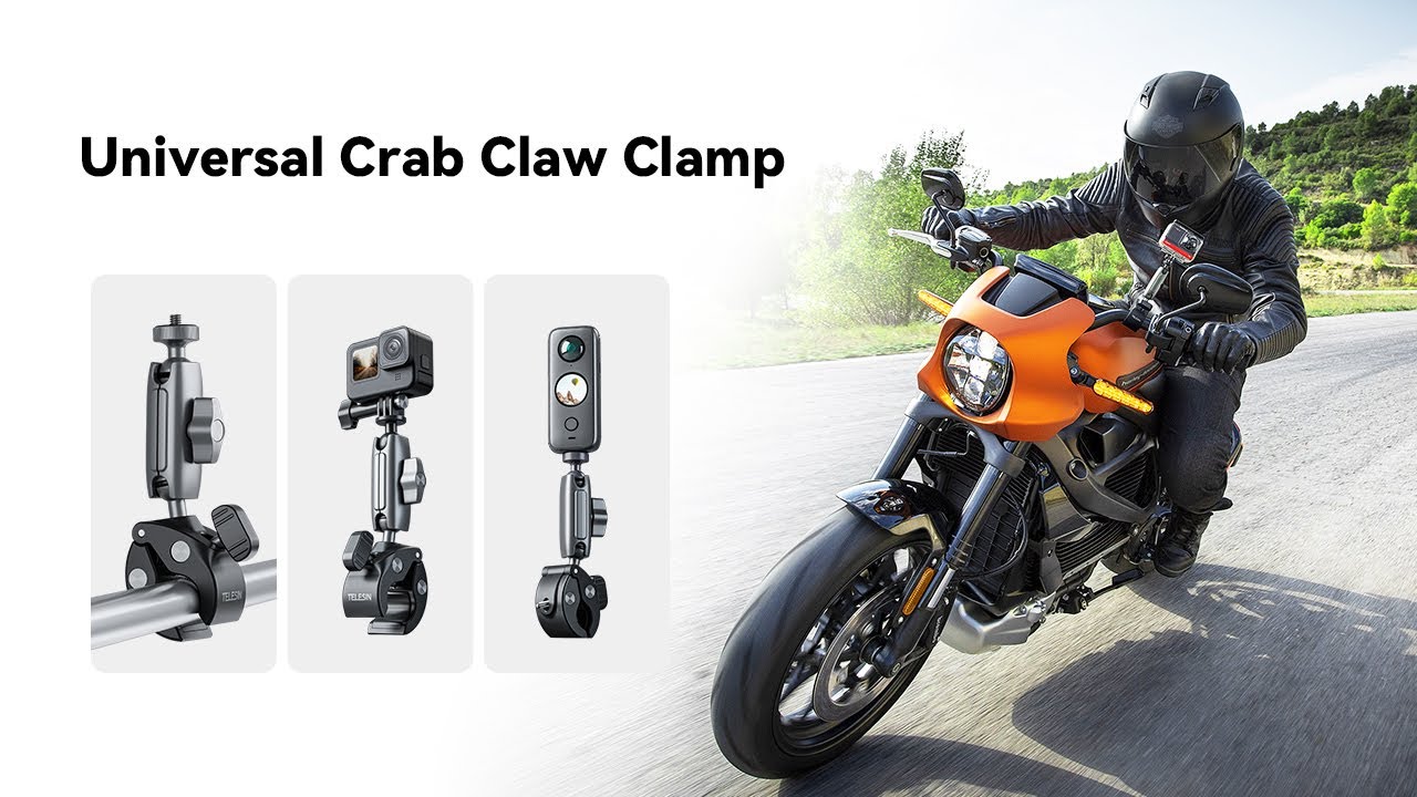 TELESIN Universal Crab Claw Clamp Tutorial - YouTube