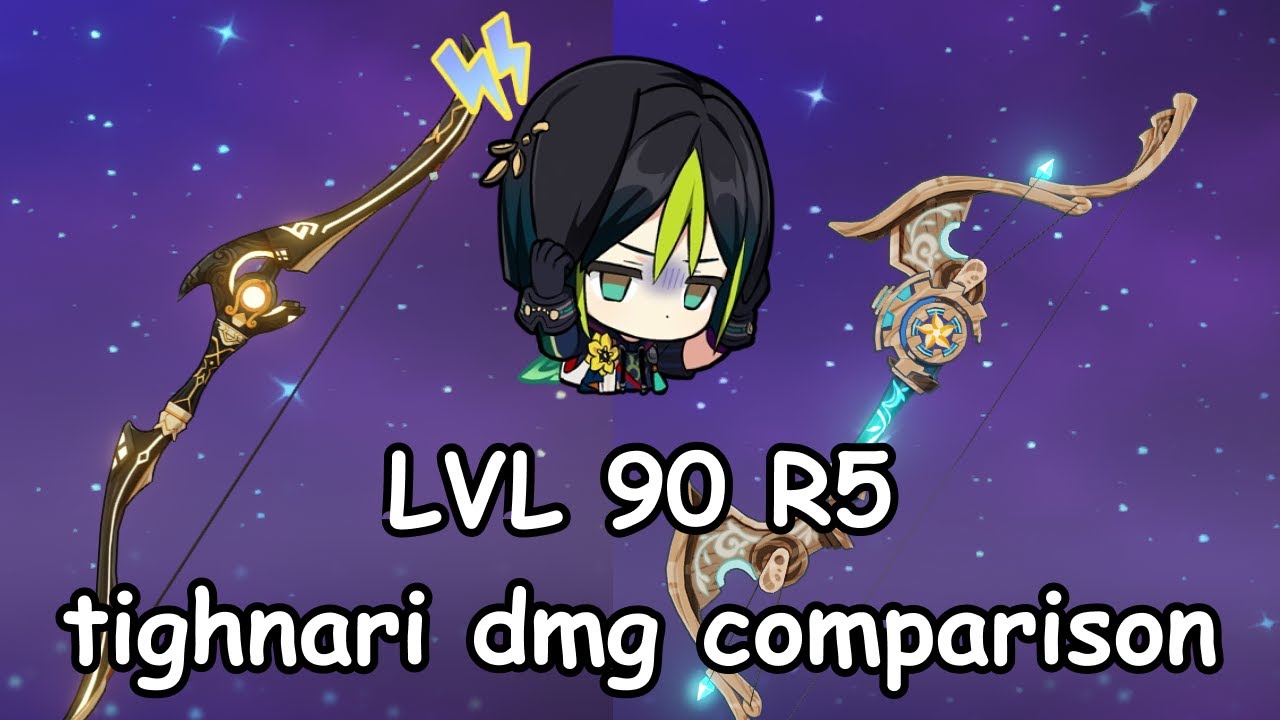 c0 tighnari weapon comparison // r5 prototype crescent vs. r5 windblume ...