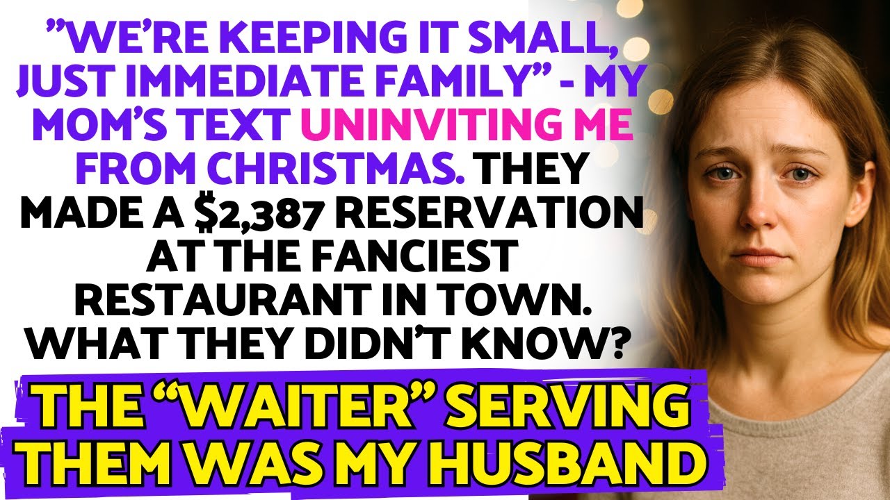 My Family Banned Me From Christmas Dinner—Until the "Waiter" Serving ...