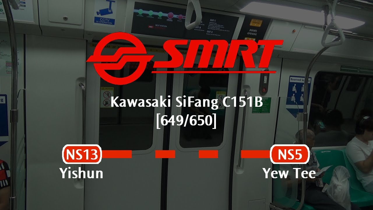 SMRT C151B [649/650]: Yishun → Yew Tee - YouTube