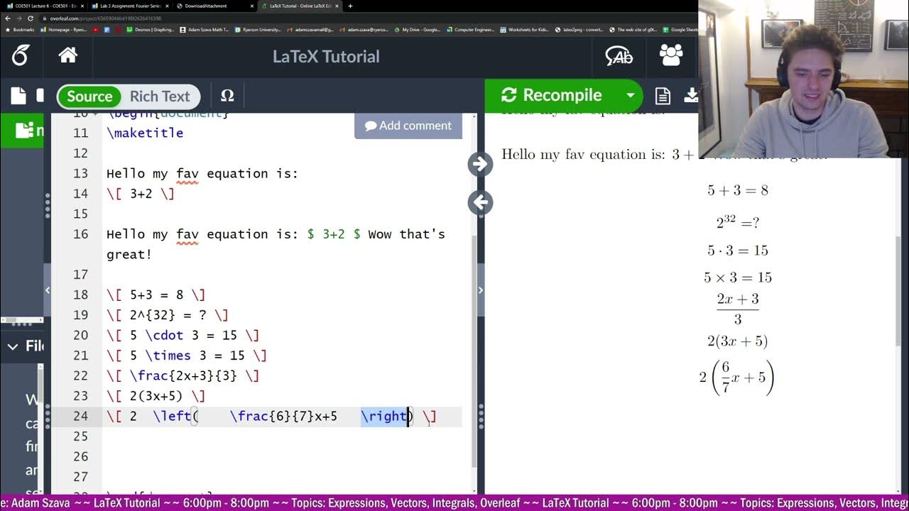LaTeX Tutorial (for Beginners) - YouTube