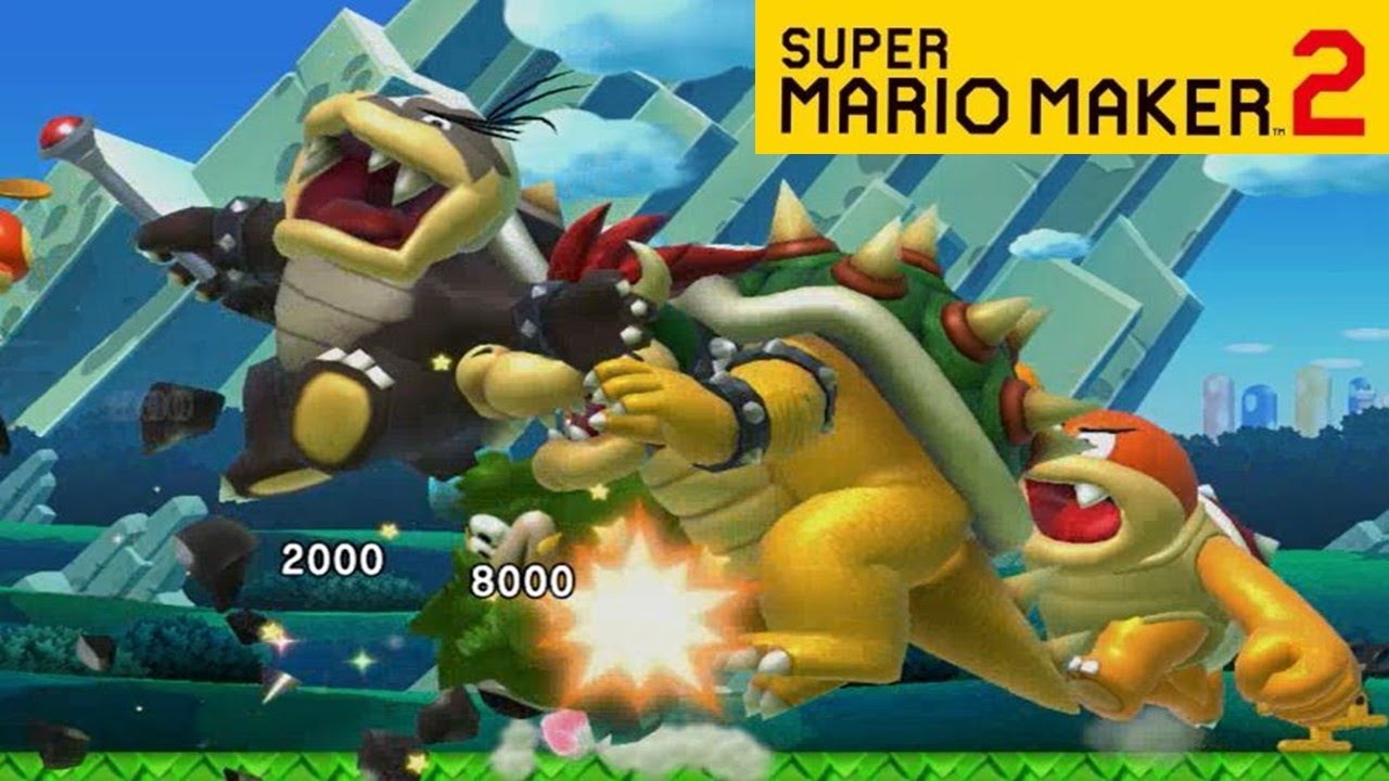 SUPER MARIO MAKER 2 - KOOPALINGS BOSS RUSH, BOSS FIGHT STAGES [Nintendo ...