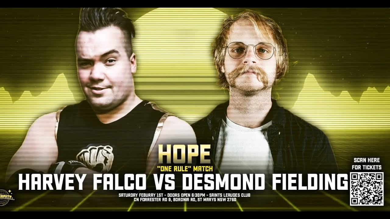 Desmond Field vs Harvey Falco - One Rule Match - YouTube