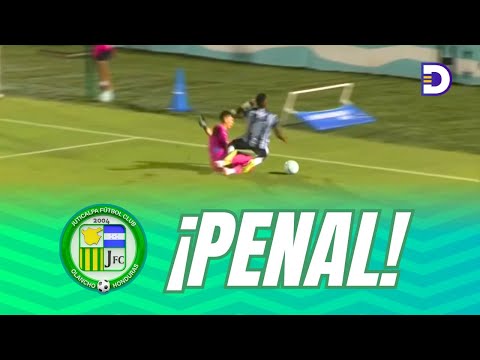 ¡Penal a favor de Juticalpa FC! Michael Perelló peca dentro del área y cobran la sentencia máxima
