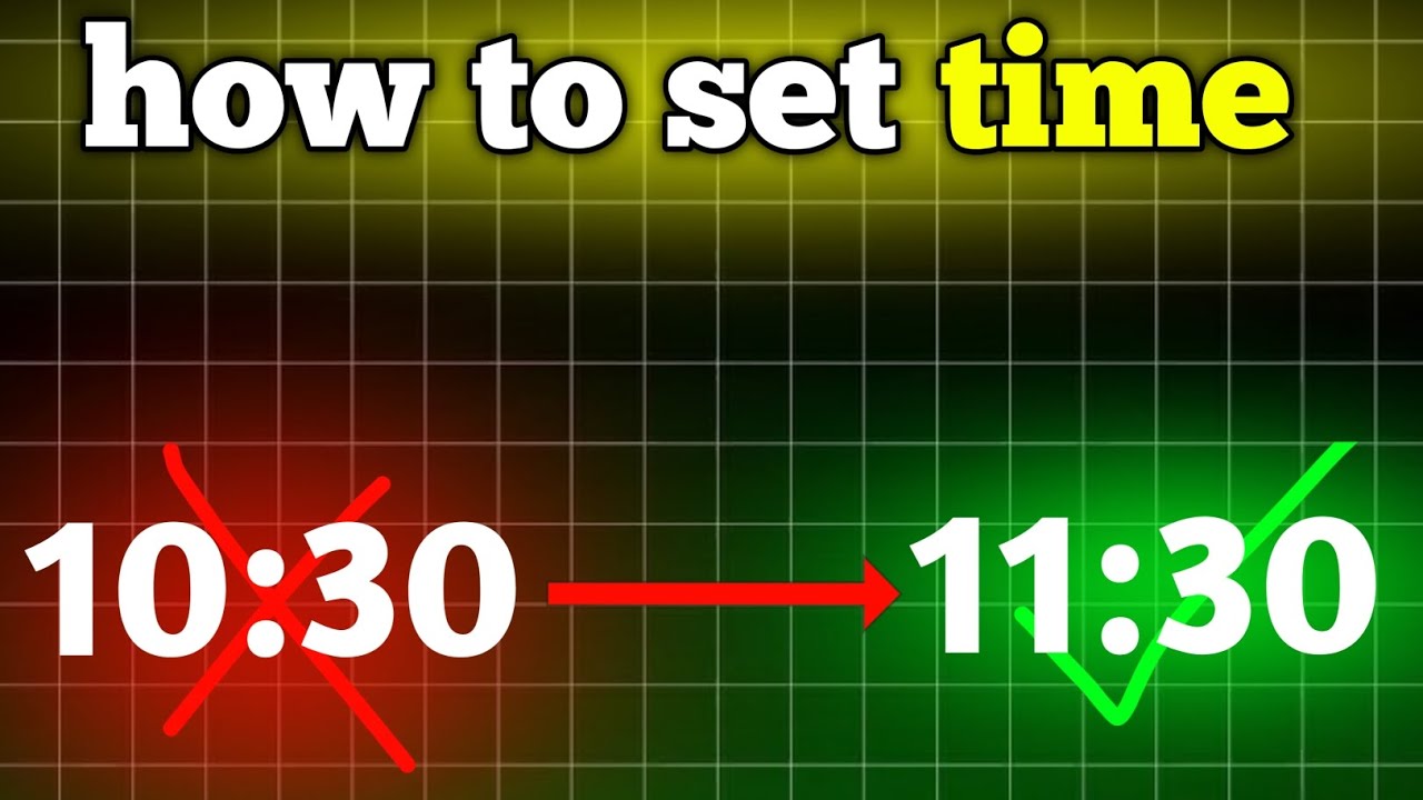 how to set time In mobile & Tab 😉 - YouTube