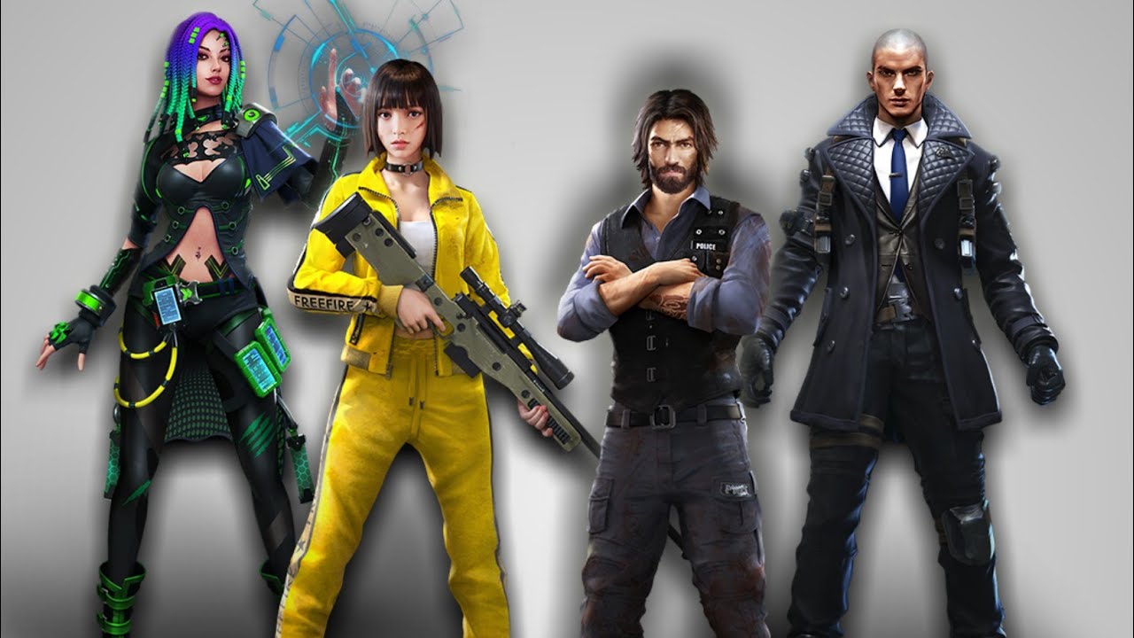 Best pro looks in Free fire for both male and female. - YouTube