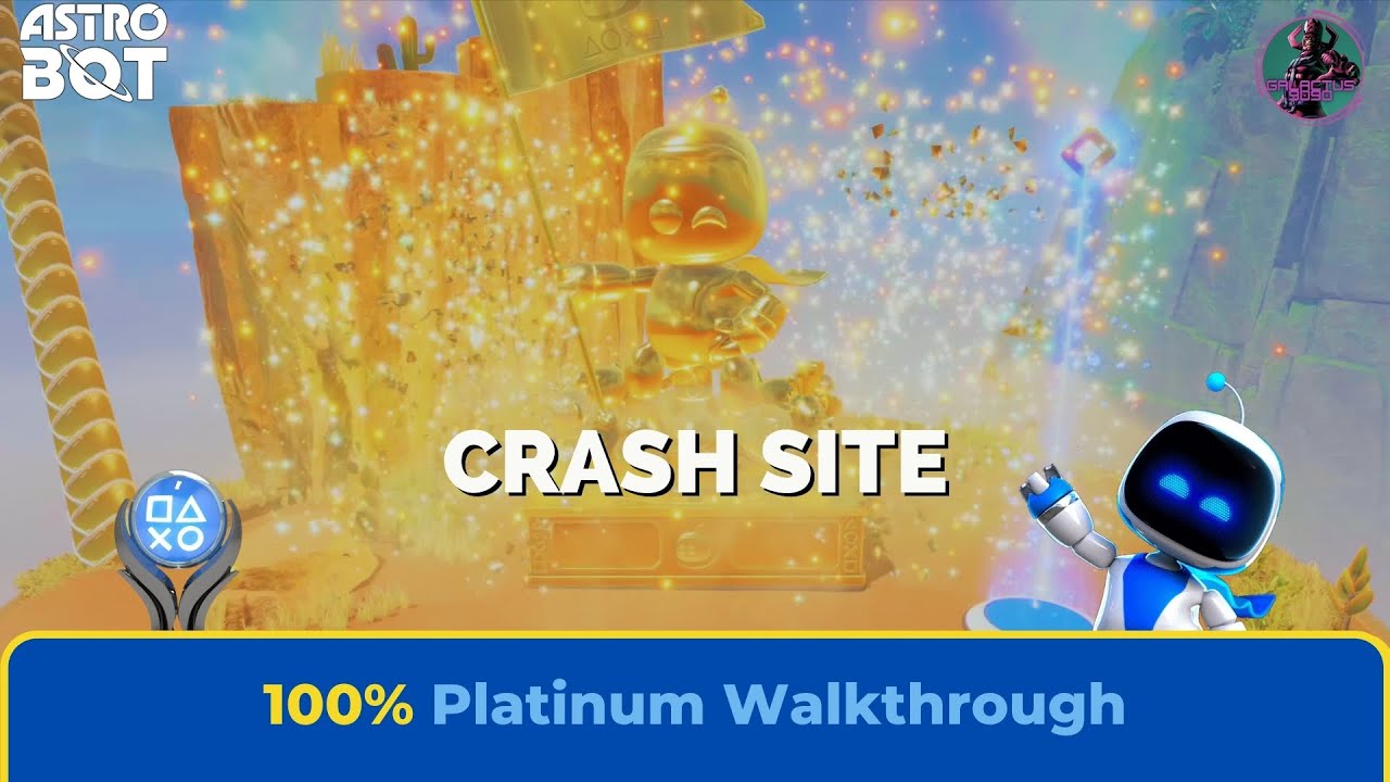Astro Bot: Crash Site All Bots and Trophies Platinum Walkthrough [4K ...