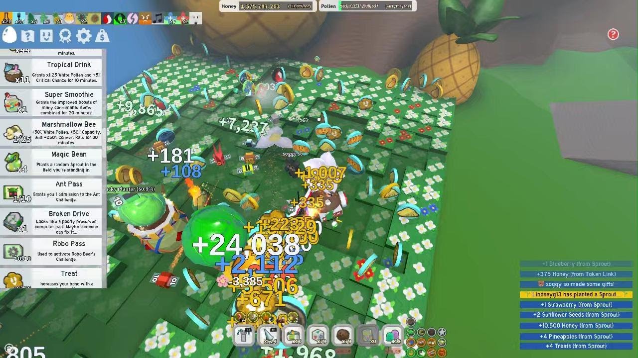 Playing bee Swarm simulator - YouTube