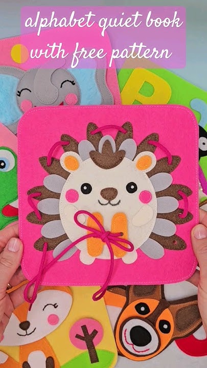 Make a Sensory Alphabet Quiet Book with a FREE PATTERN! - YouTube