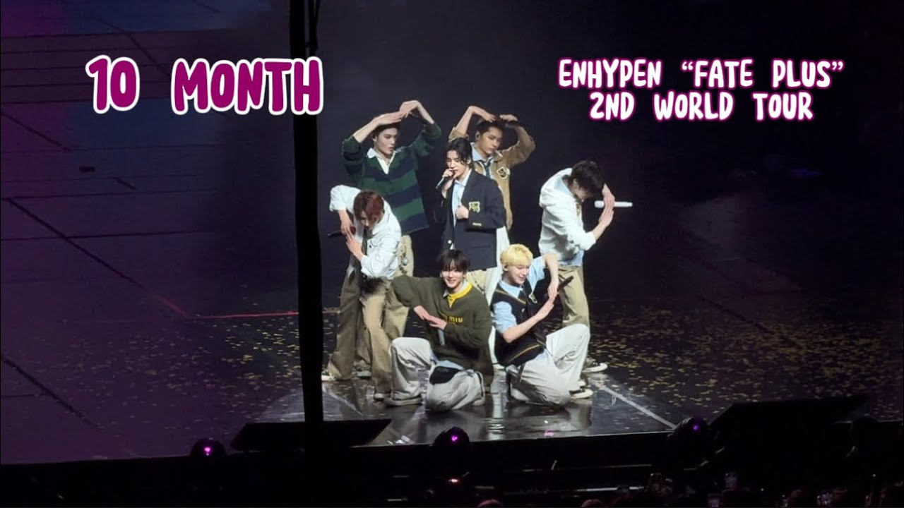 ENHYPEN- (10 MONTH) 4K“FATE PLUS” 2nd World Tour in Oakland 240426 ...