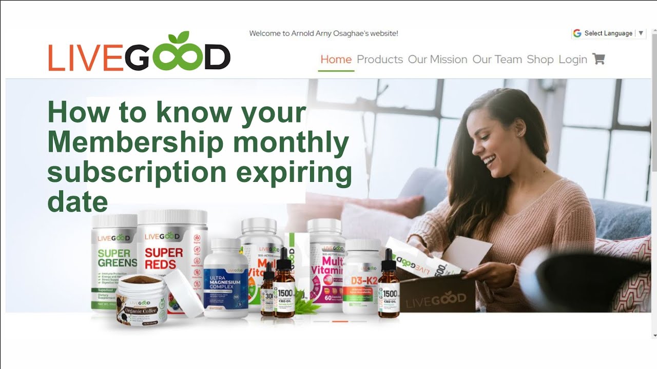 How to know when your Live Good monthly Membership subscription will ...