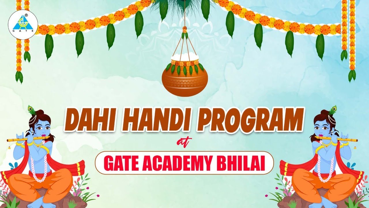 DAHI HANDI PROGRAM AT GATE ACADEMY BHILAI - YouTube