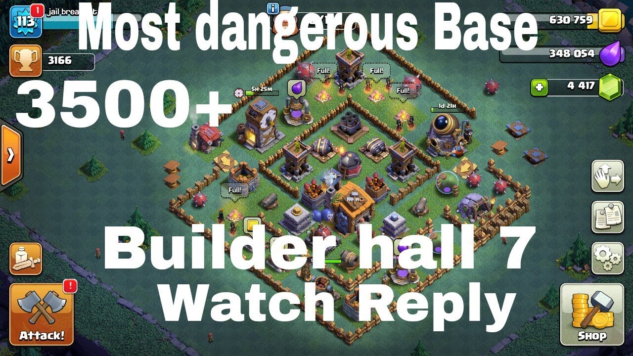 Builder hall 7 base | builder hall 7 best base | builder hall 7 ...