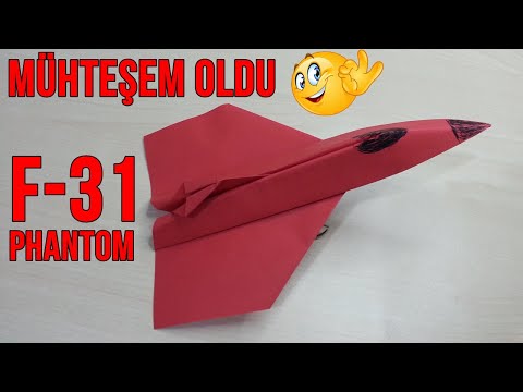 f 31 Kağıt Savaş Uçağı Yapımı-Boyamalı✈️✈️