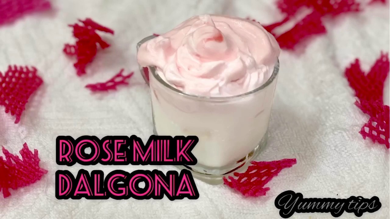 ROSE MILK DALGONA, TRENDING NOW - YouTube