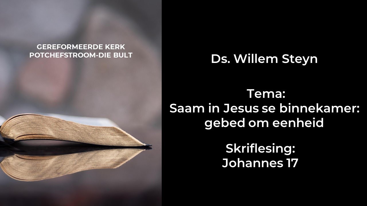7 April 2023 - Gesamentlike Goeie Vrydag erediens Ds Willem Steyn - YouTube