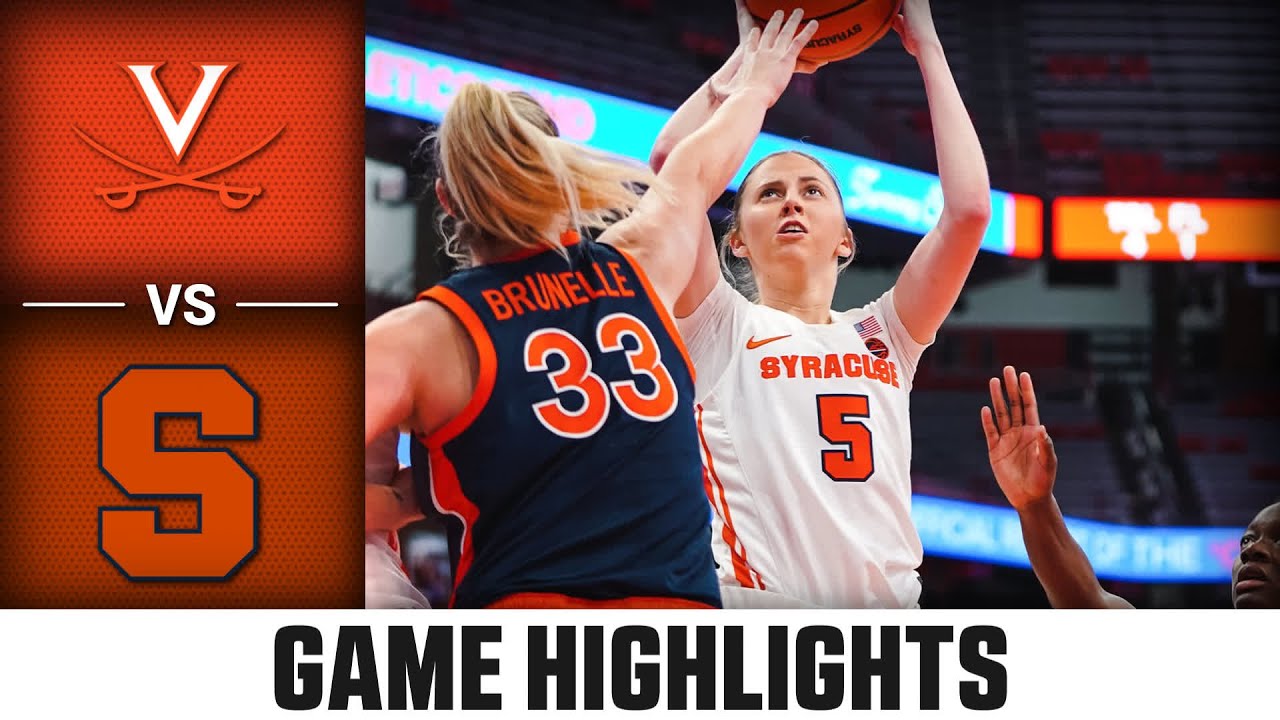 Virginia vs. Syracuse Women's Basketball Highlights (2022-23) - YouTube