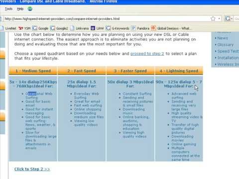 Compare High Speed Internet Providers - YouTube