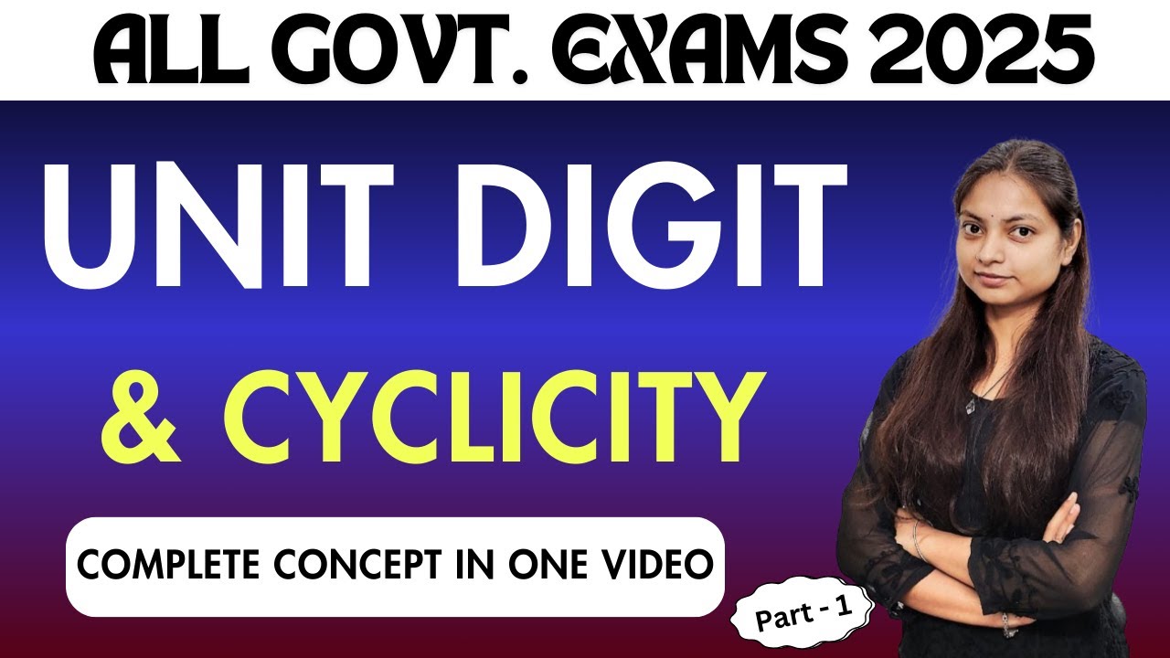 Unit Digit & Cyclicity | All Govt. EXams 2025 | Career Power Delhi - YouTube