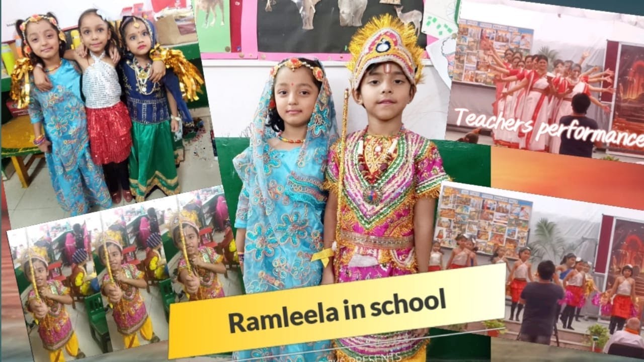 #Ramleela in school #JinneAndJoy Kids Pretend Play RAM LEELA In #DAV # ...