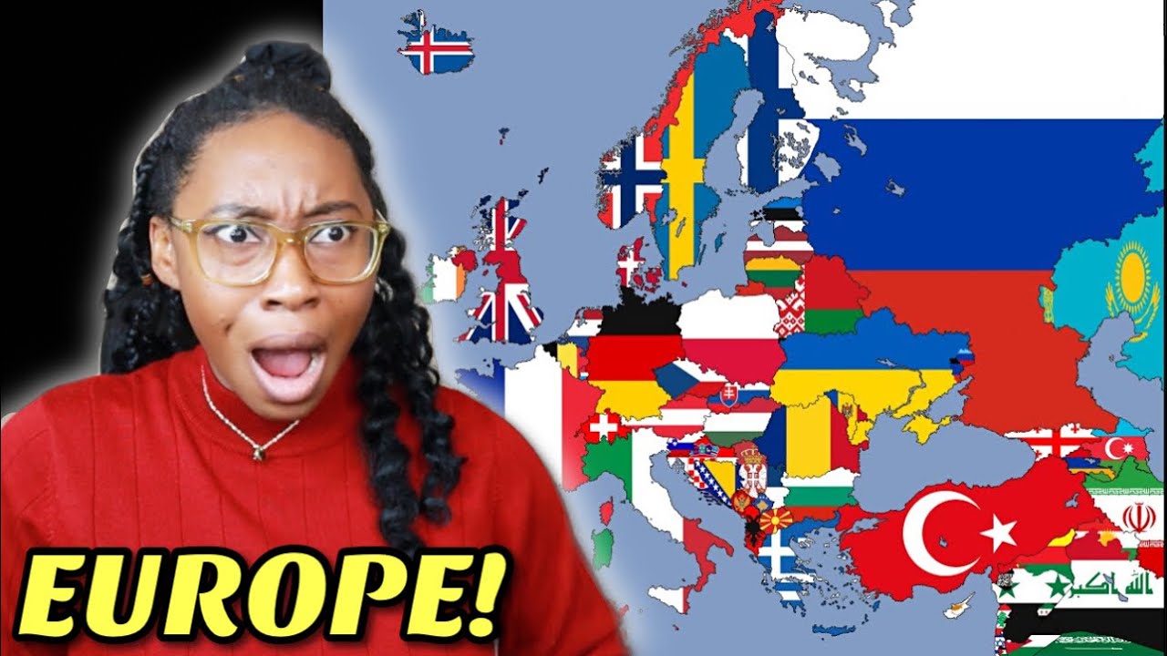 AMERICAN REACTS TO ALL THE FLAGS OF EUROPE FOR THE FIRST TIME! 😳 (SO ...