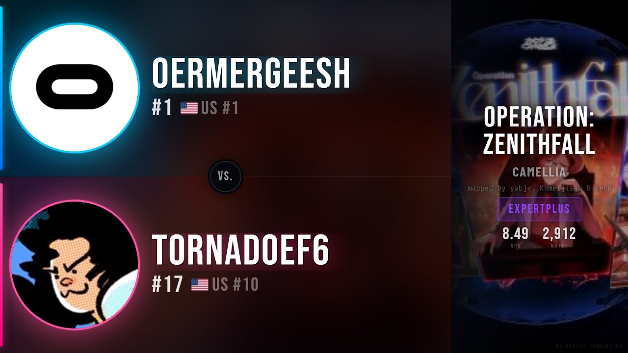 [Beat Saber] Oermergeesh Vs. TornadoEF6 | Camellia - Operation ...