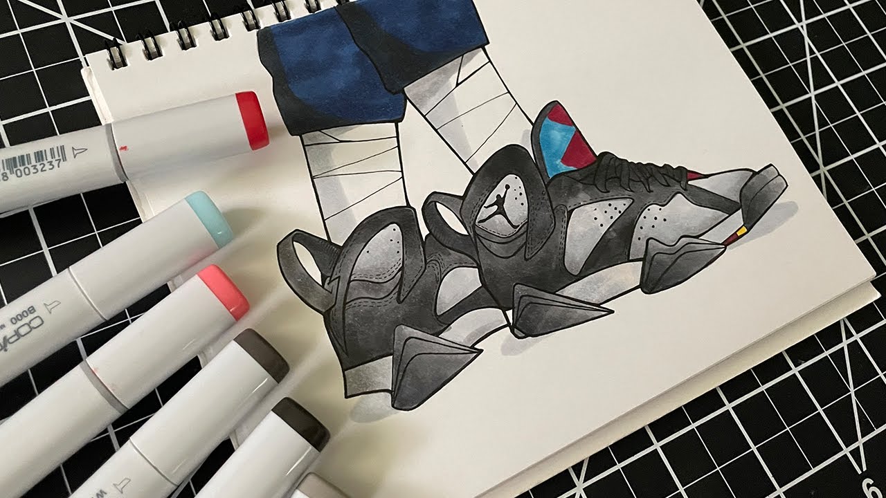 I Picked 3 CRAZY Shoes To Draw! - YouTube
