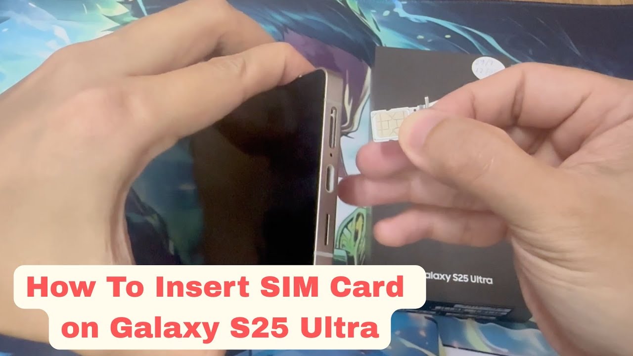 Samsung Galaxy S25 Ultra: How To Insert SIM Card - YouTube