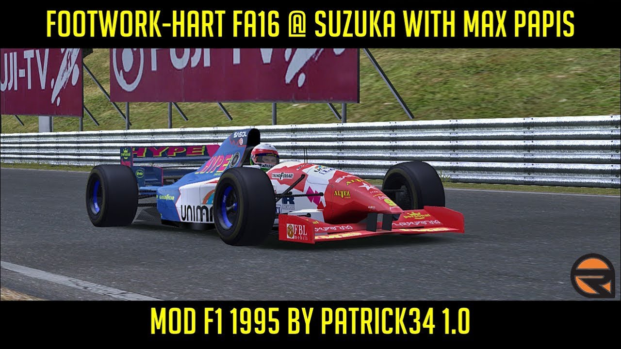 [rFactor] Footwork-Hart FA16 @ Suzuka with @maxpapis Mod F1 1995 by ...