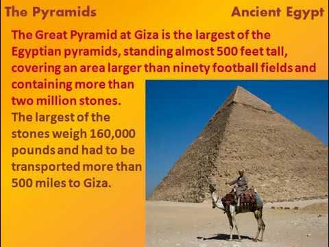 The Egyptian Pyramids - reading lesson for kids - YouTube