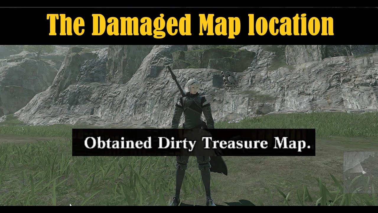 Nier Replicant -The Damaged Map, Dirty Treasure Map location | ACT 2 ...