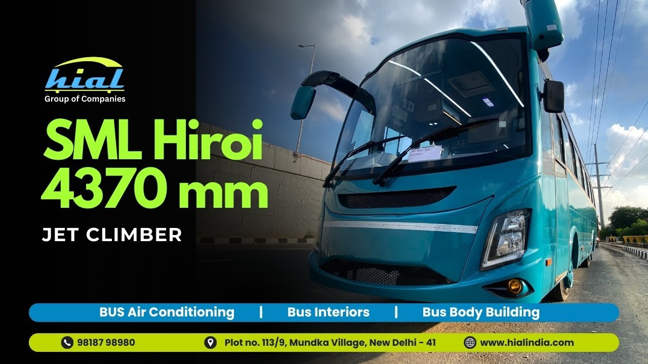 Luxury Tourist Bus by HIAL Group | Bus Body Built on SML Hiroi Chassis ...