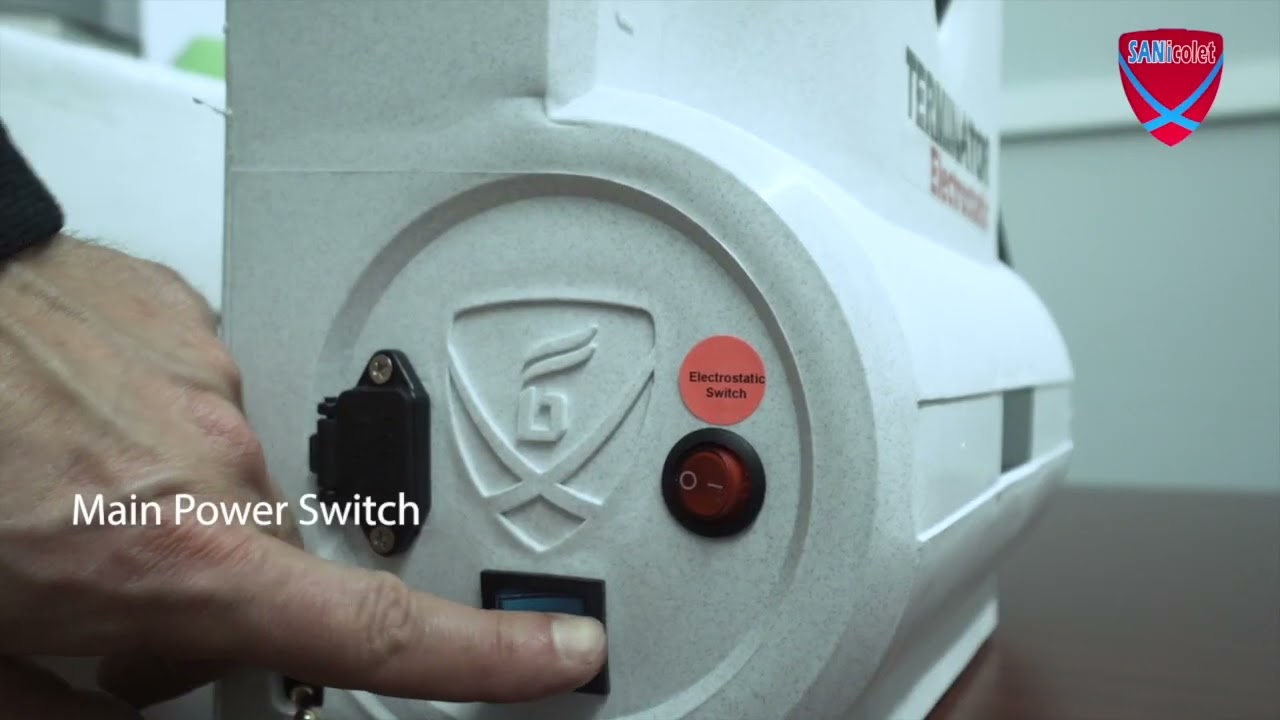 Sanicolet Terminator Electrostatic Backpack Sprayer - YouTube