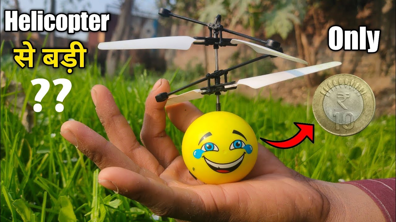 Only ₹10 | Gyro Sensor Funny Emoji Helicopter Unboxing & Testing - YouTube