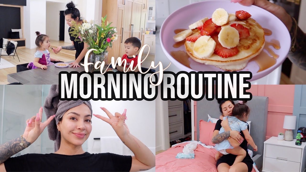 OUR FAMILY MORNING ROUTINE! - YouTube