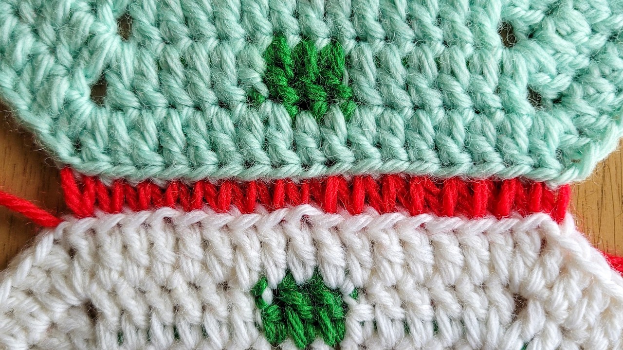 Invisible Mattress Stitch Crochet Join - YouTube