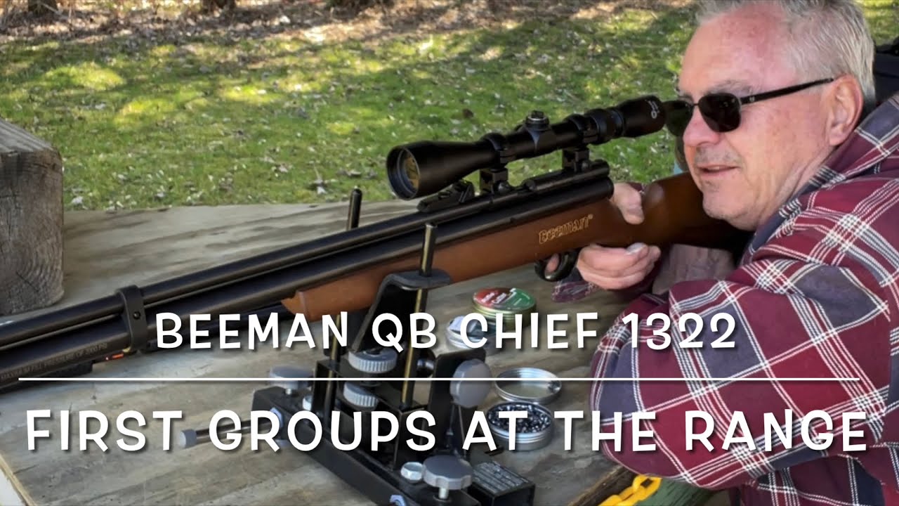 Beeman QB Chief 1322 22 caliber pcp rifle. First range trip Buck Rail ...