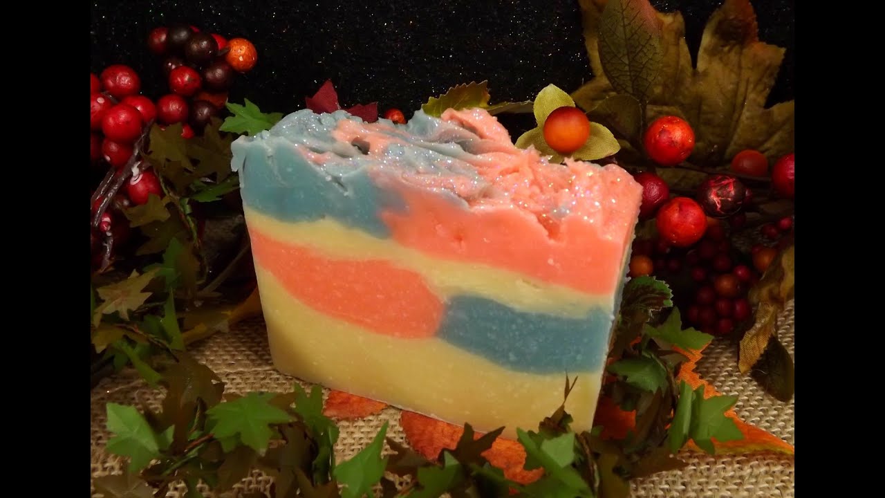 Soaping Jammin Rock Candy With Natures Garden - YouTube