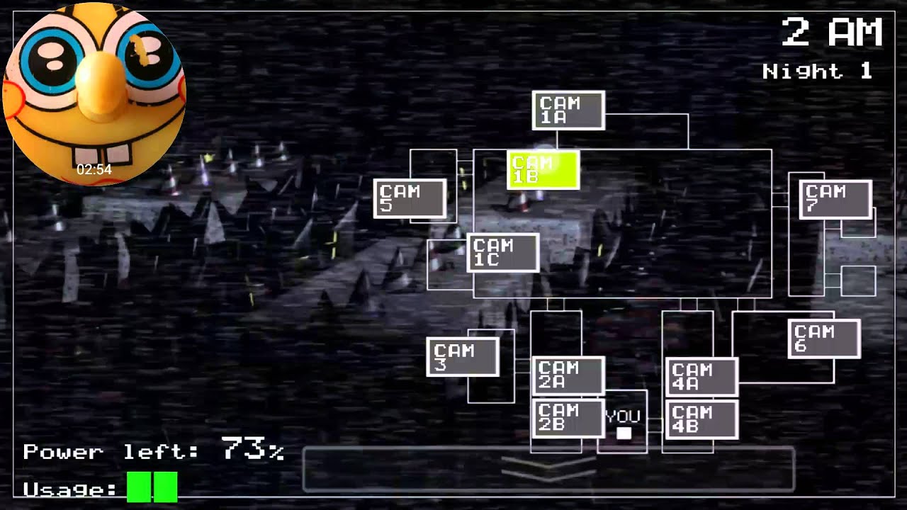 Spongebob and Patrick play five nights at freddy's - YouTube