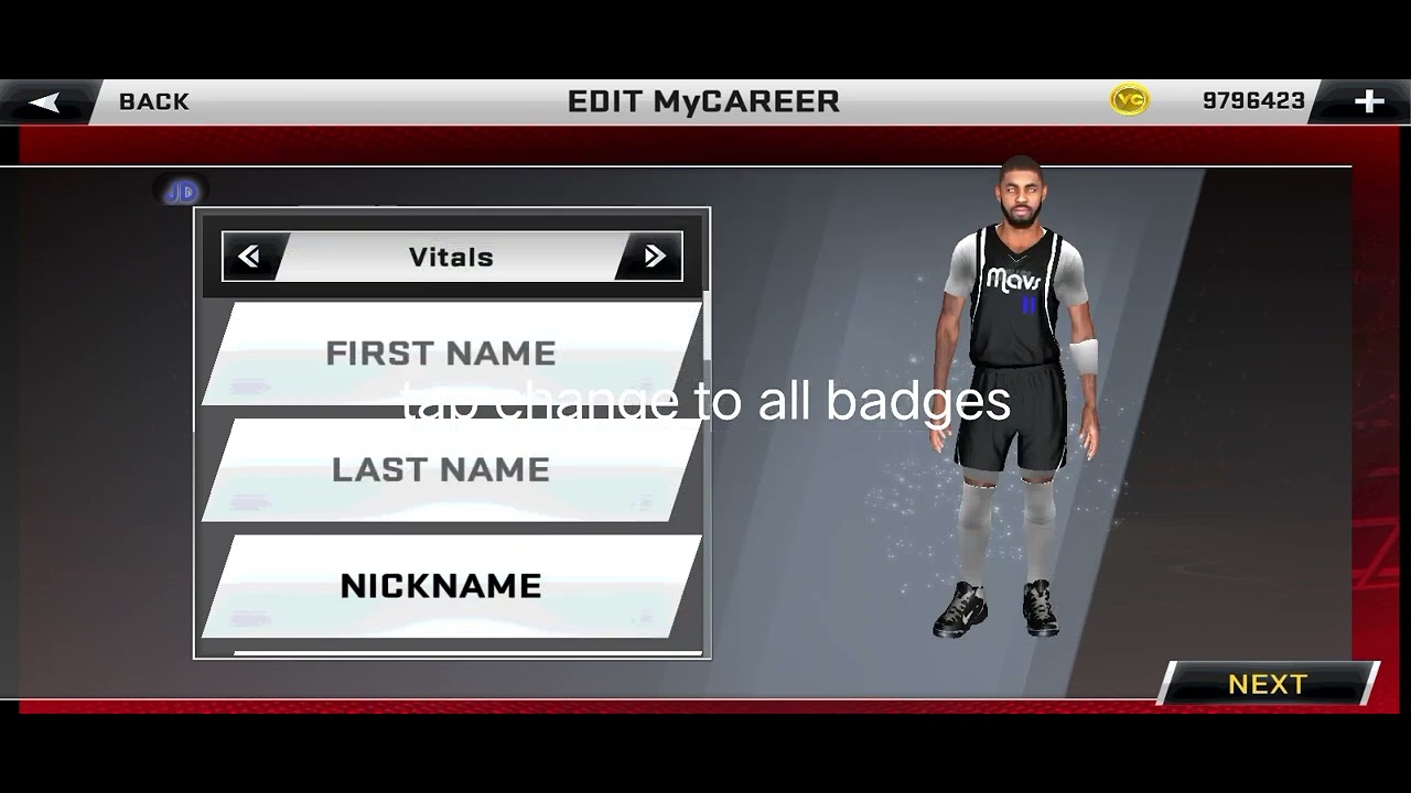 44 badges NBA 2k20 mobile tutorial JD MOD MENU - YouTube