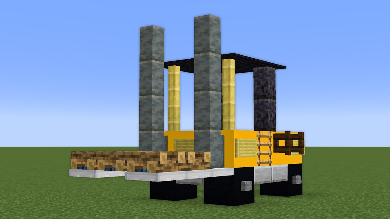Minecraft Tutorial: How To Make A Forklift Truck - YouTube