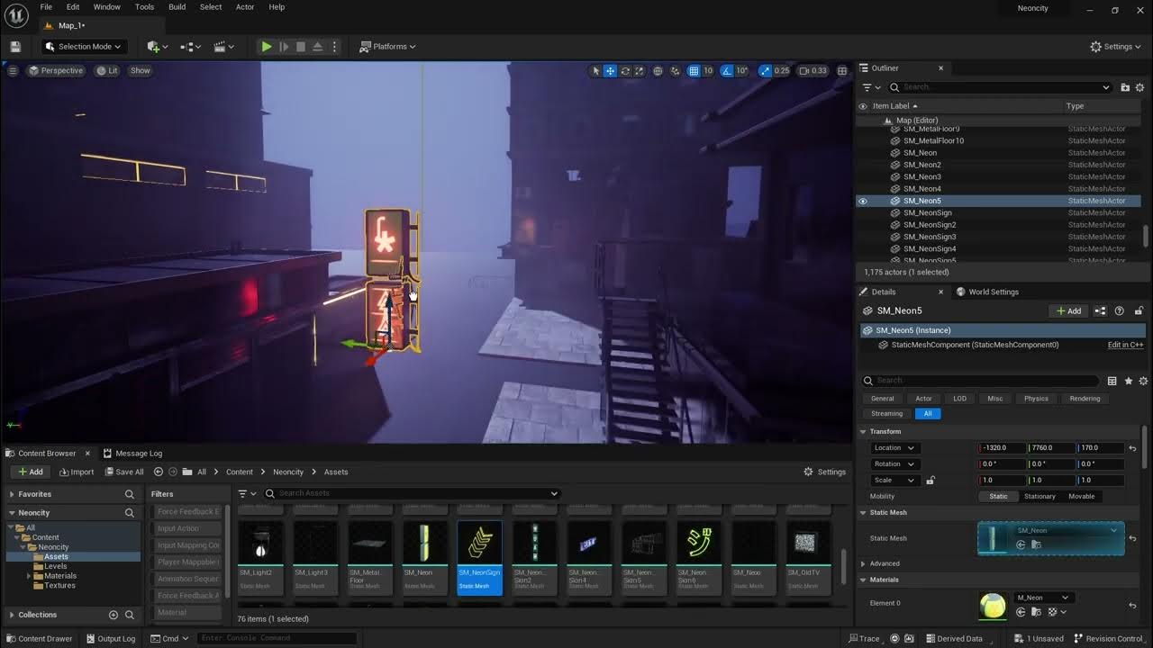 Neon City Unreal engine 5.2 (Cyberpunk) - YouTube