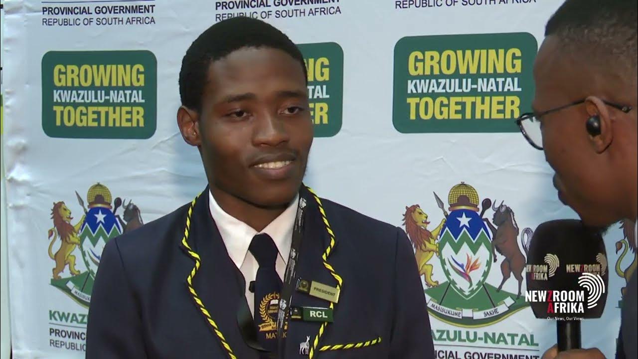 KZN's top achiever eggs on others to try again - YouTube