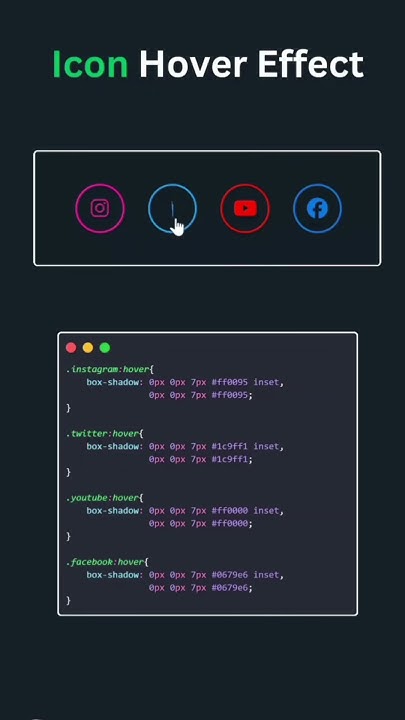 Icon Hover Effect #webdesign #css - YouTube