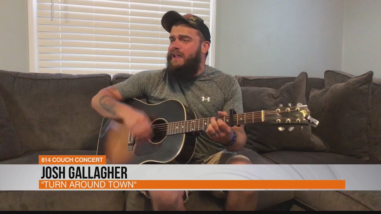 814 Couch Concert: Josh Gallagher performs "Turn Around Town" - YouTube