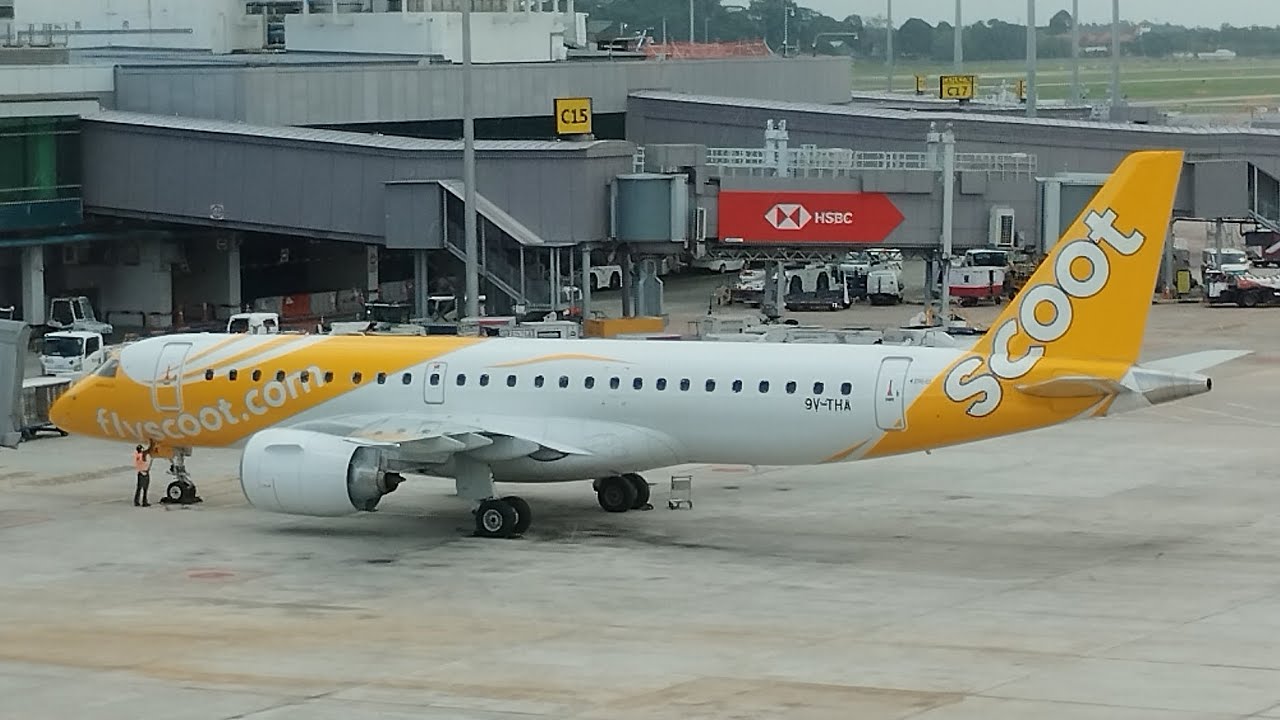 IFS Aviation5888H Productions Real Footage: Scoot Embraer E190-E2 ...