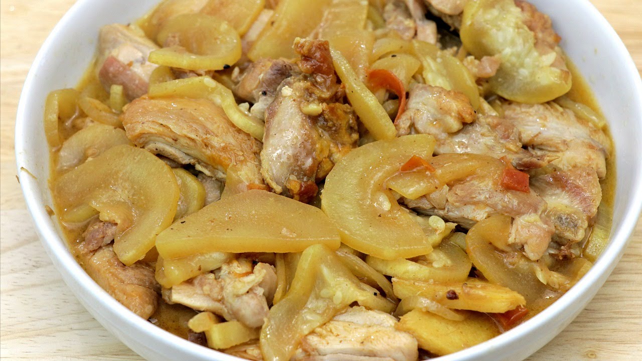 GINISANG UPO WITH CHICKEN AND PORK | HOW TO COOK BOTTLE GOURD - YouTube