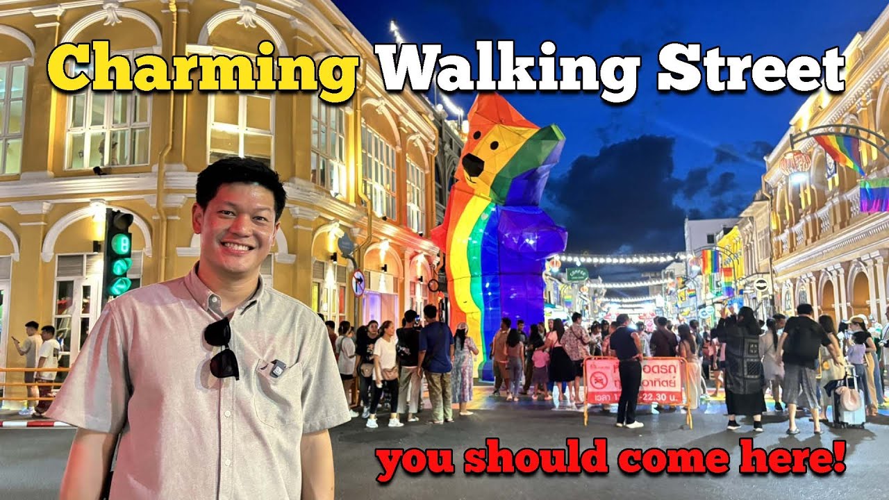 One of the best walking street in Thailand! Phuket Old Town Sunday ...