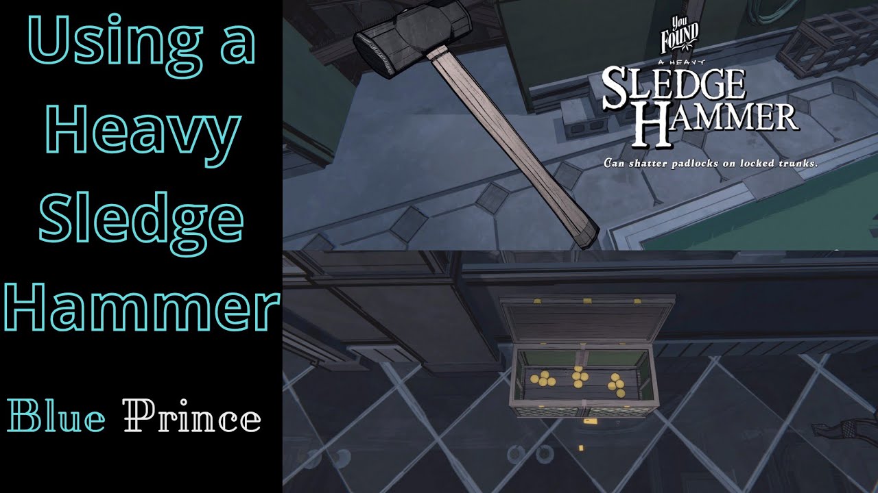 using a heavy sledge hammer blue prince - YouTube