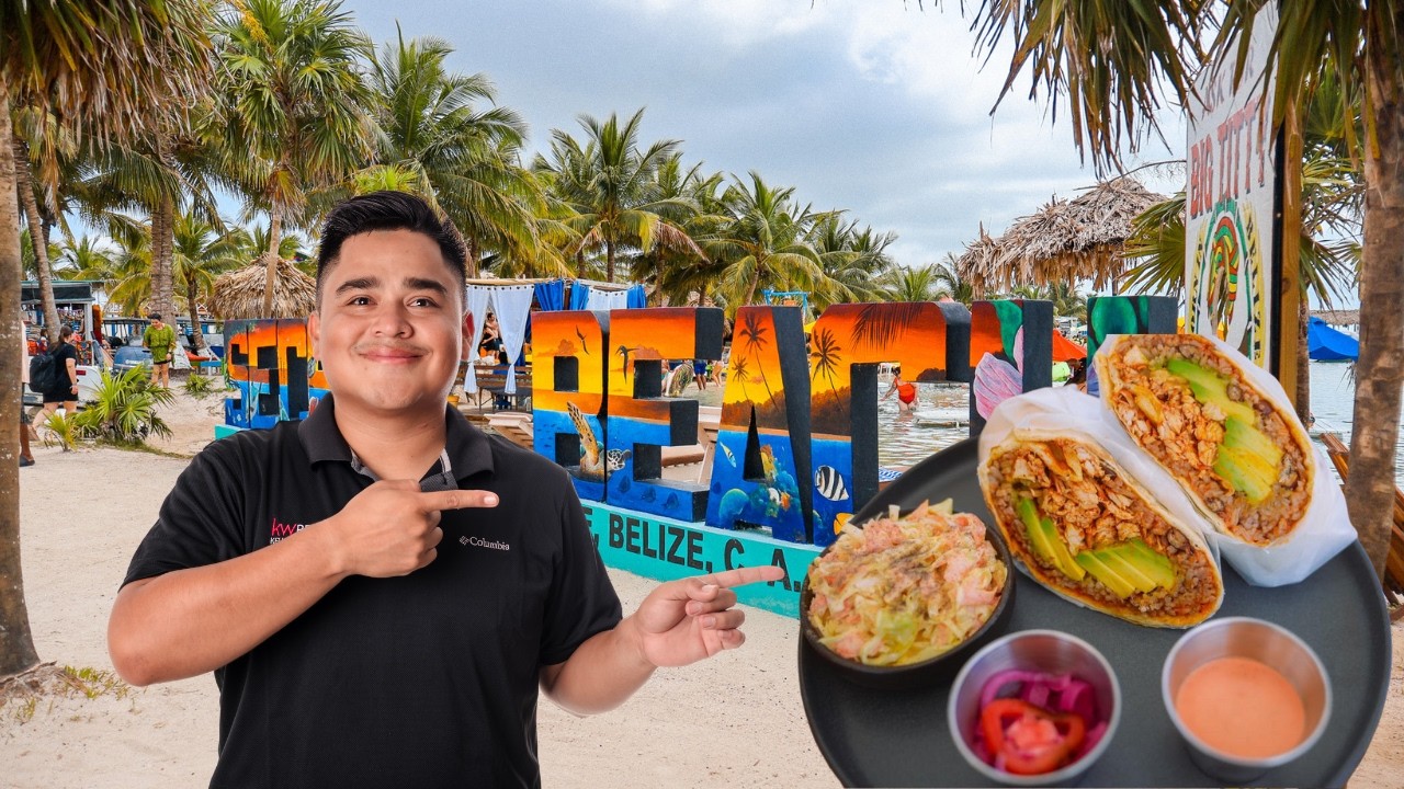 Best Stew Chicken Burrito in San Pedro? Belize Travel Vlog - Part 2 ...